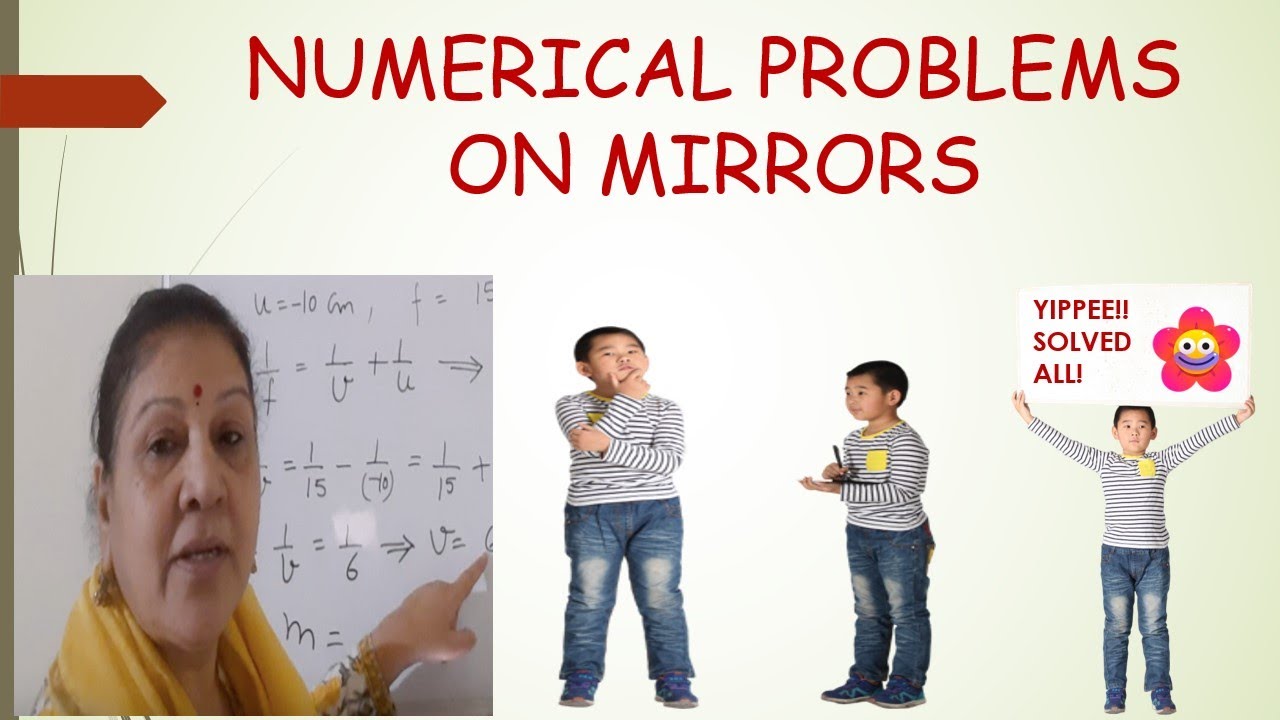 16- NUMERICAL PROBLEMS USING MIRROR FORMULA AND MAGNIFICATION - YouTube