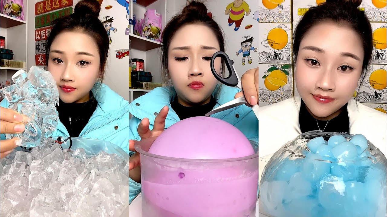 SOLO LZM / IGLOO ICE / HARD ICE / ICE CUBE EATING. ICE EATING - YouTube