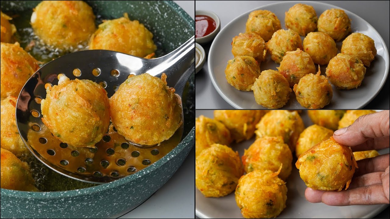 Aloo Laccha Ball Snacks | Crispy Potato Cheese Ball Snacks | Cheese ...