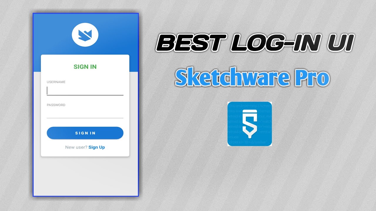 Log-in UI Design for Beginners|Sketchware - YouTube