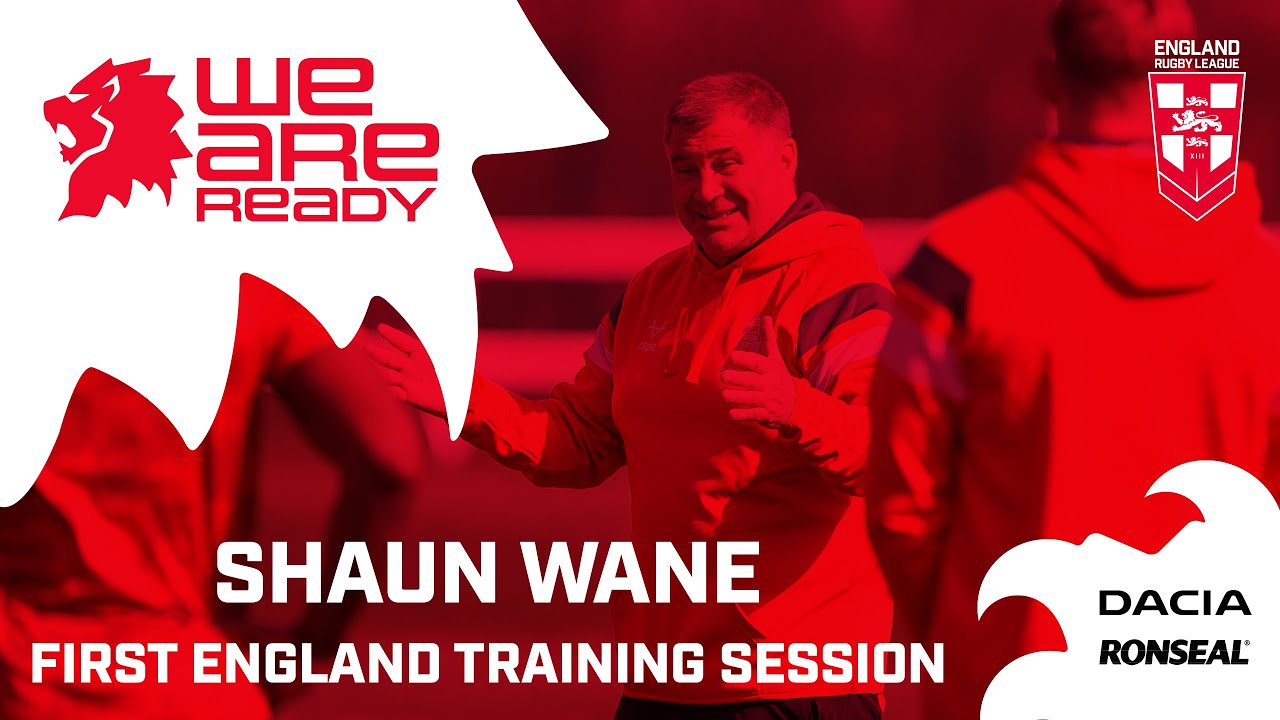 Shaun Wane takes his first England Training Session! - YouTube