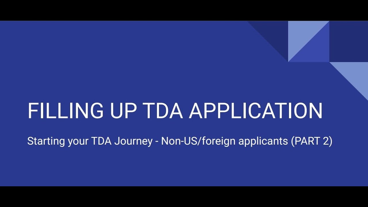 TD Ameritrade Foreign Application - filling up TDA application (Part 2 ...