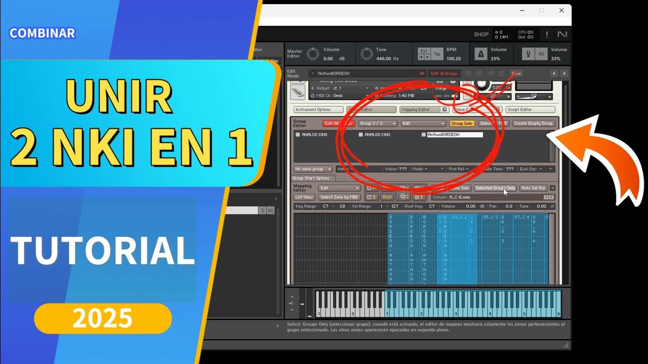 COMO HACER 2 NKI en 1 SOLO - KONTAKT7 #NKI #nativeinstruments - YouTube