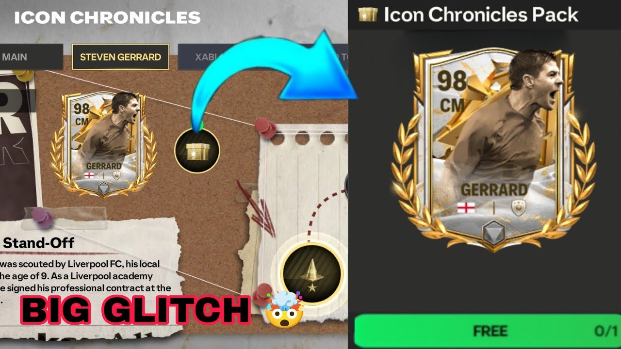 BIG GLITCH IN FC MOBILE 🤯||98 STEVEN GERRARD FREE 🤯 - YouTube