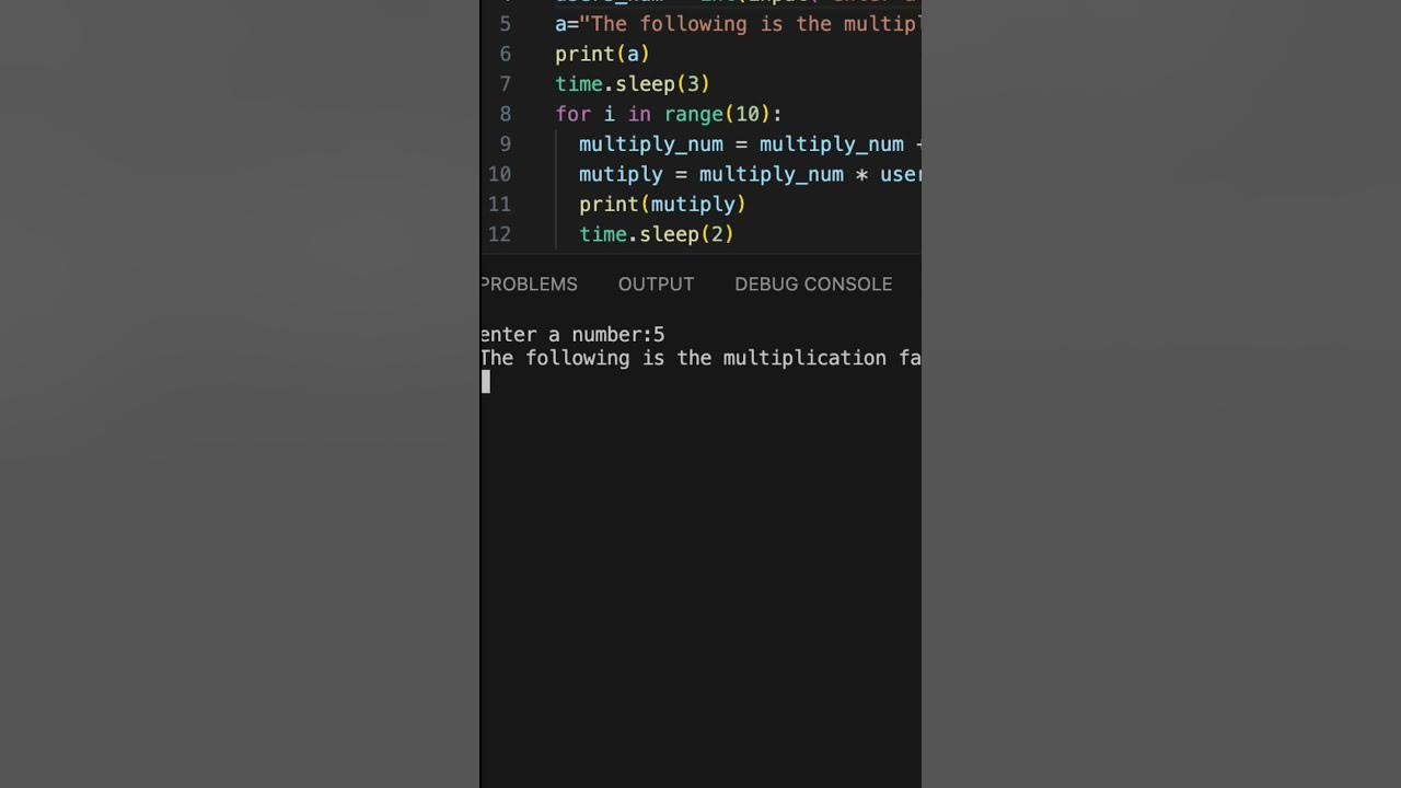 MULTIPLICATIONXXXX #codelikeapro #codingtutorial #learnpython - YouTube MULTIPLICATIONXXXX #codelikeapro #codingtutorial #learnpython - YouTube