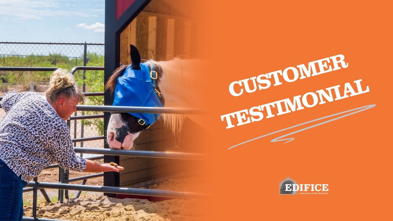 How Terri Built Her Farm With Edifice Sheds - YouTube