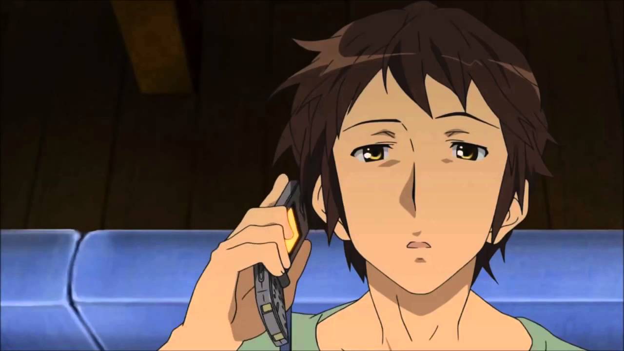 Kyon-kun gets a reality check from his denwa - YouTube