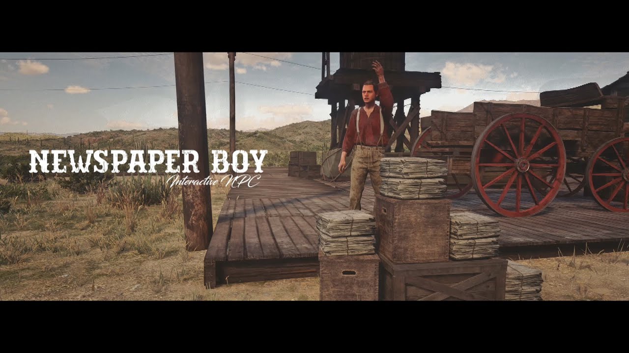 RedM Script - Newspaper Boy talking NPC! - standalone - YouTube