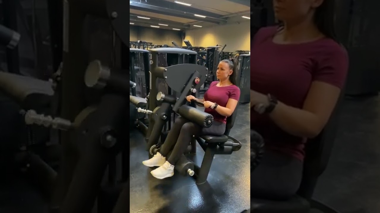 Gym80 Seated Leg Curl Machine (hamstrings) - YouTube