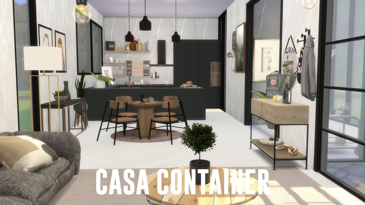 CASA CONTAINER + CC LIST + Download Externo | THE SIMS 4 | CC SPEED ...