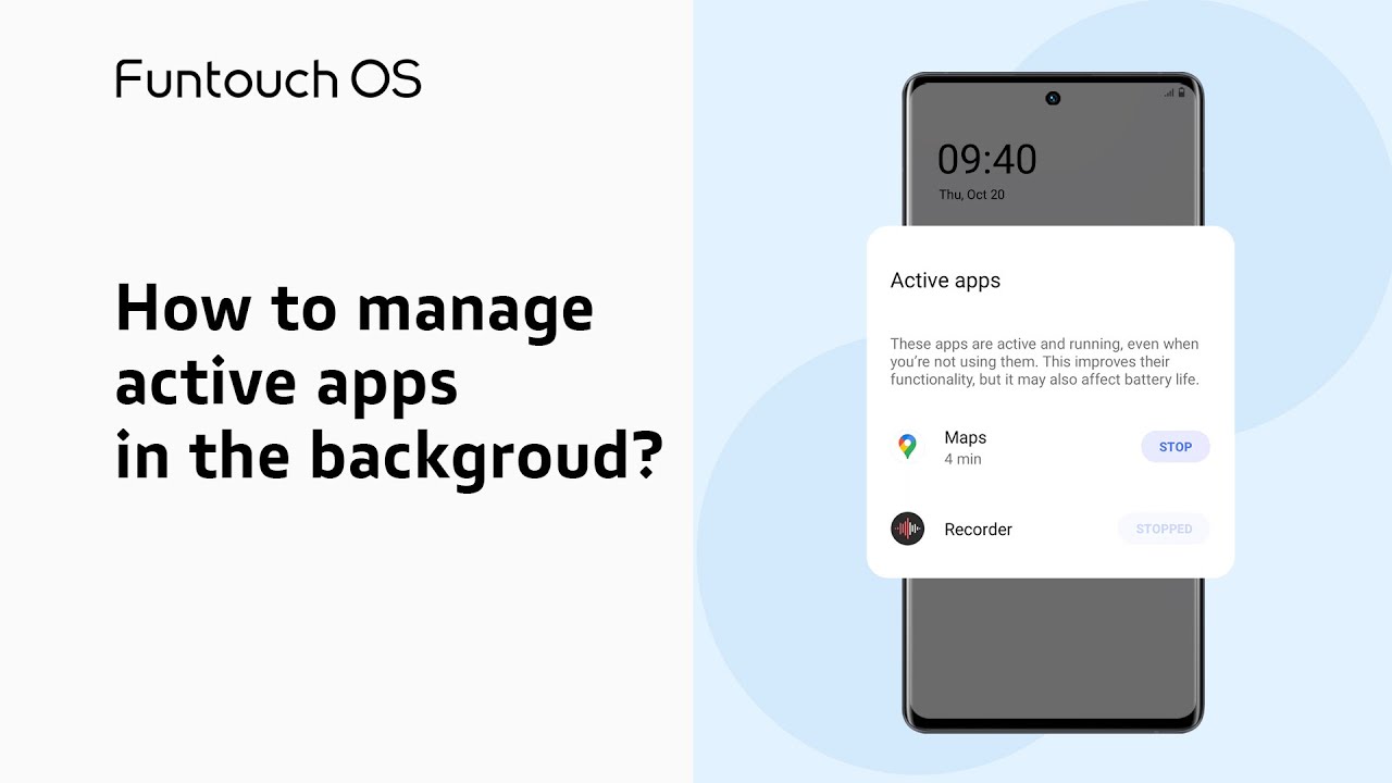 How to manage active apps in the background? | Funtouch OS 13 - YouTube