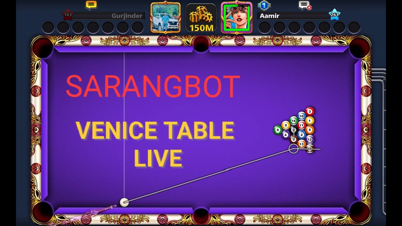 venice 150 million table 8 BALL POOL LIVE #8ballpool - YouTube