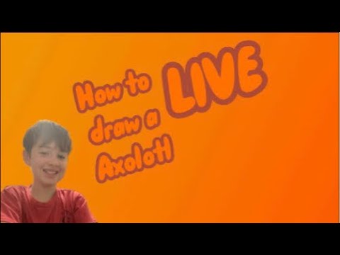 How to draw a axolotl LIVE! - YouTube