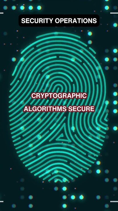 Data Security: Cryptographic Algorithms - YouTube