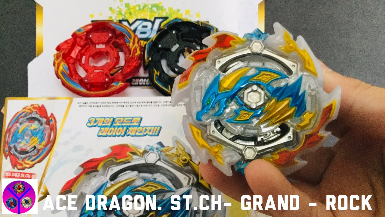 ACE DRAGON. St. CH ~ GRAND ~ ROCK | BEYBLADE BURST GT unboxing/review ...
