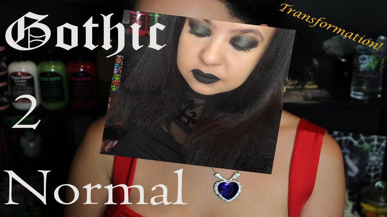Goth 2 Normal Transformation | Christina Death #transformationvideo # ...