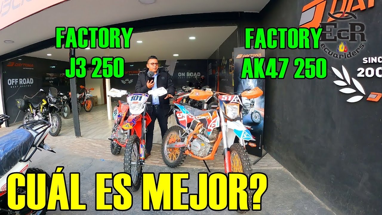 FACTORY AK 47 2023 VS FACTORY J3 250 2024 || ¿CUÁL ELEGIR ...