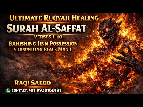 Ultimate Ruqyah Healing Surah Al Saffat Verses 1-10 Banishing Jin Possession & Dispelling BlackMagic