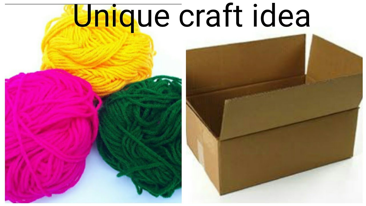 Waste material recycling craft/DIY/Best out of waste wool/diwali room ...