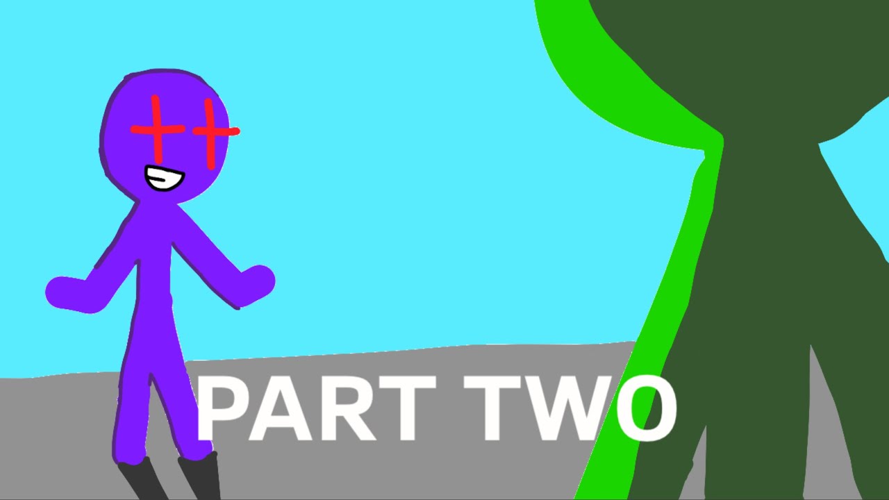 Green VS Purple Fighting Animation 2 | Flipaclip (blood) - YouTube