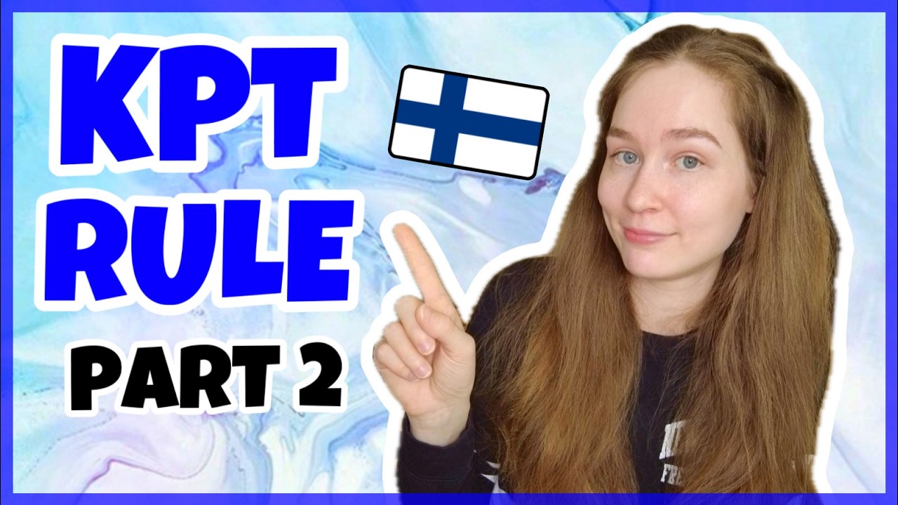 KPT RULE (Part 2) Consonant Gradation: NK & NT 📝 Finnish Grammar ...