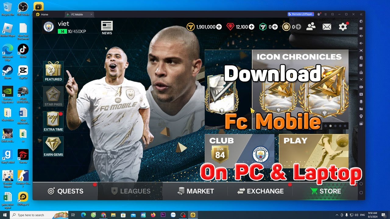 How to download Fc mobile on pc laptop - How to play fc mobile game on ...
