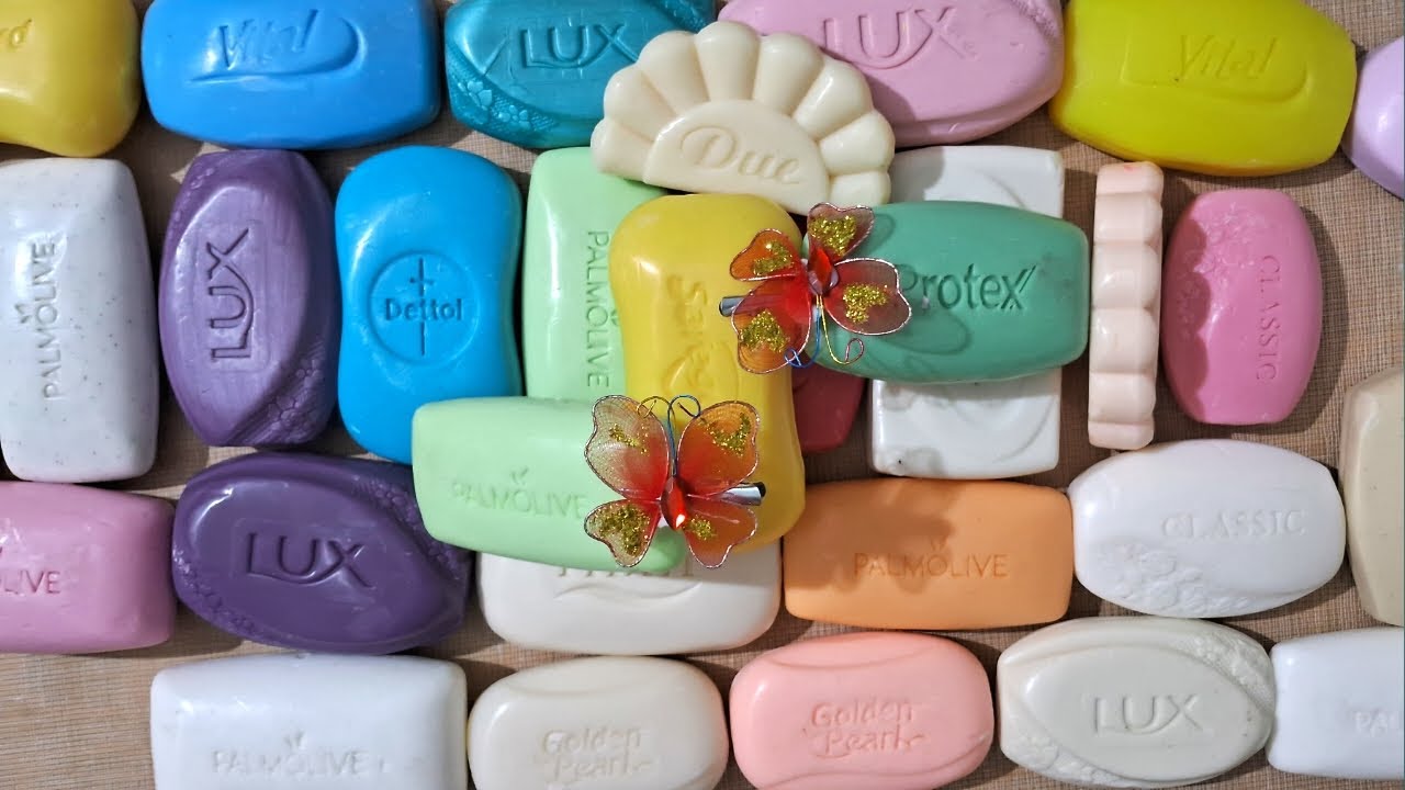Huge variety of soaps/ so many colors of soap ASMR - YouTube