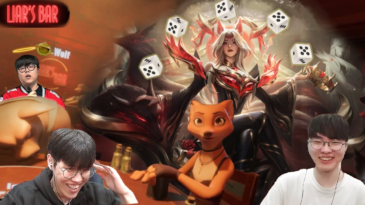 T1 Liar's Bar - When Faker picks his main champion! (w/ Faker, Oner, Wolf, Bang) - YouTube