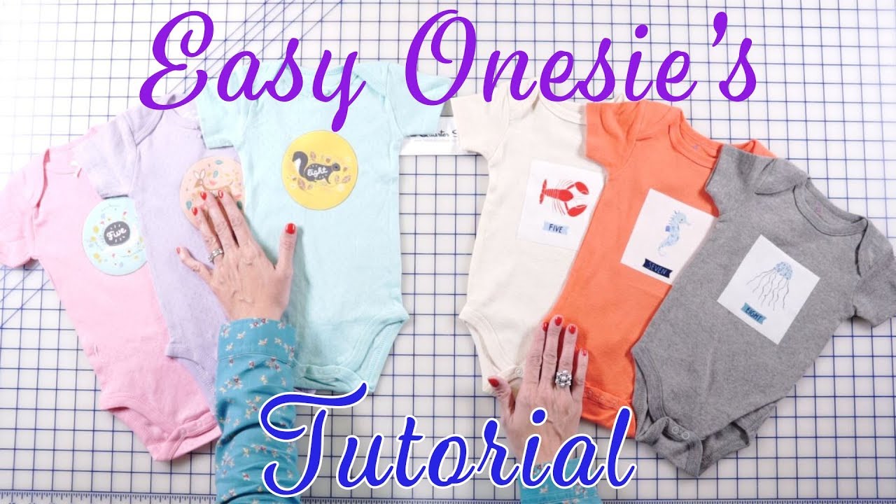 How to Decorate Onesies with Applique | Fat Quarter Shop - YouTube