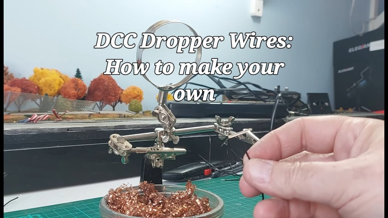 DCC Dropper Wires: How to make your own - YouTube