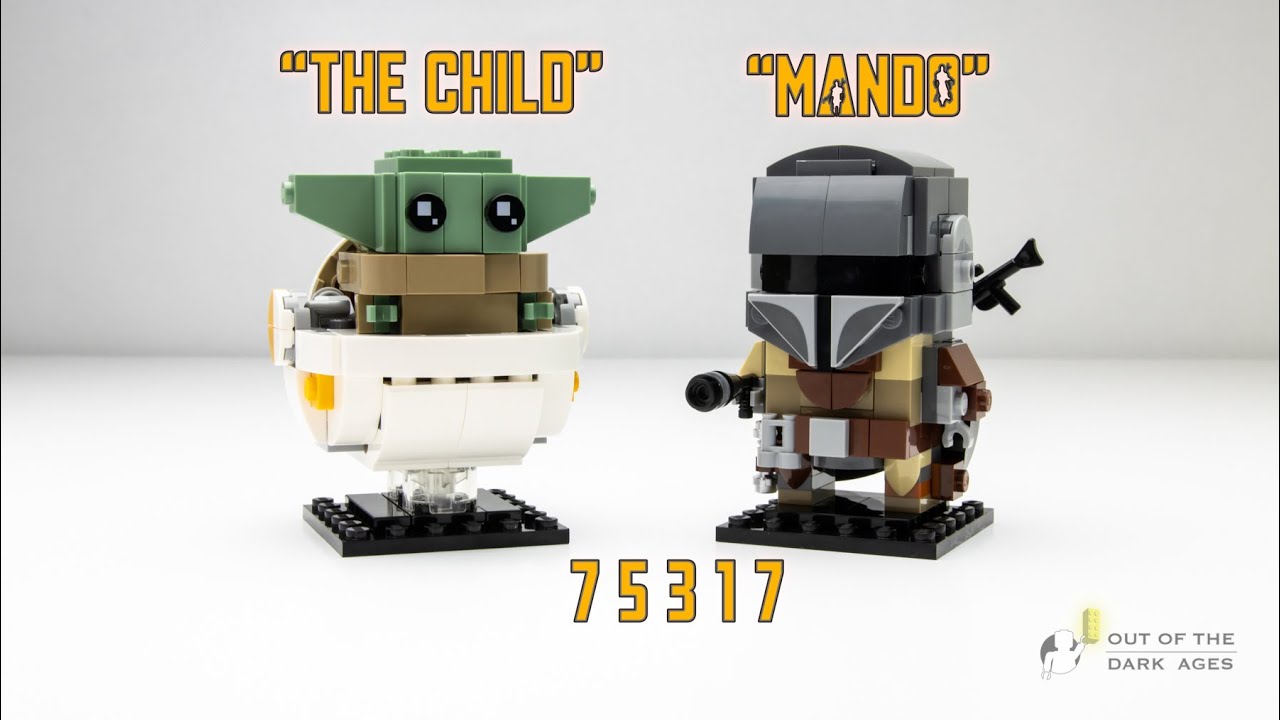 LEGO 75317 The Mandalorian and The Child Brick Headz Speed Build - YouTube