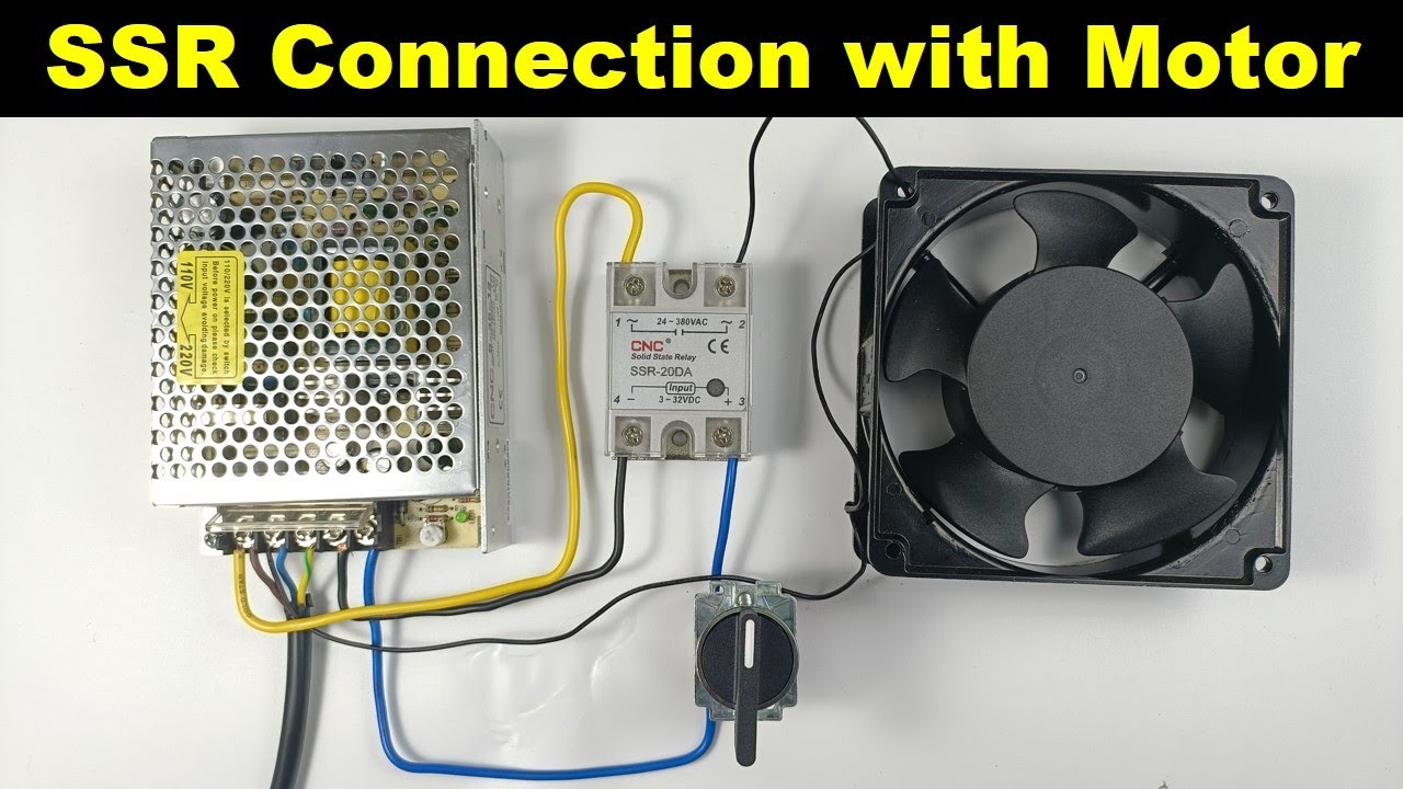 Single Phase SSR Relay Connection with Motor | Working and Wiring ...