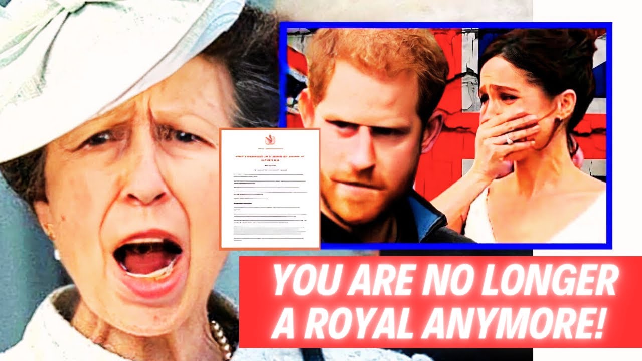 THIS IS IT FOR MEGXIT! Harry And Meghan ANGRY As Princess Anne UNVEILS ...