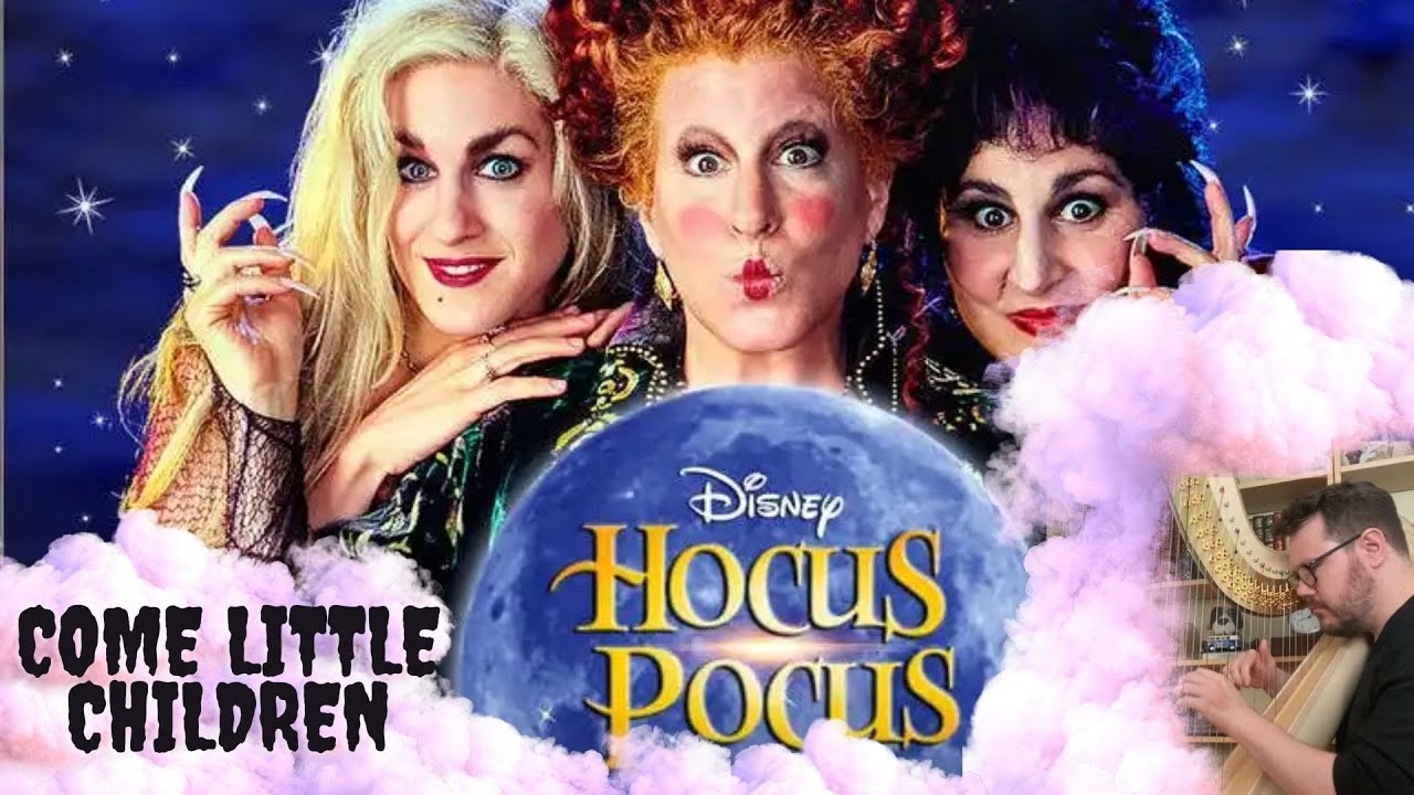 Come Little Children - Hocus Pocus - Disney - Harp Cover - YouTube