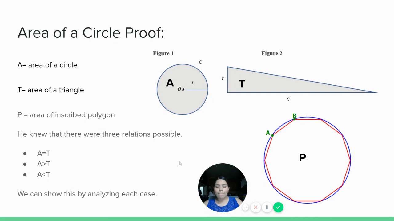 Archimedes and the Area of a Circle Proof History of Mathematics ...