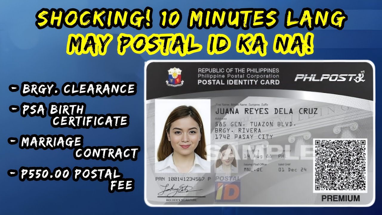 PAANO KUMUHA NG POSTAL ID (Updated 2025) - YouTube