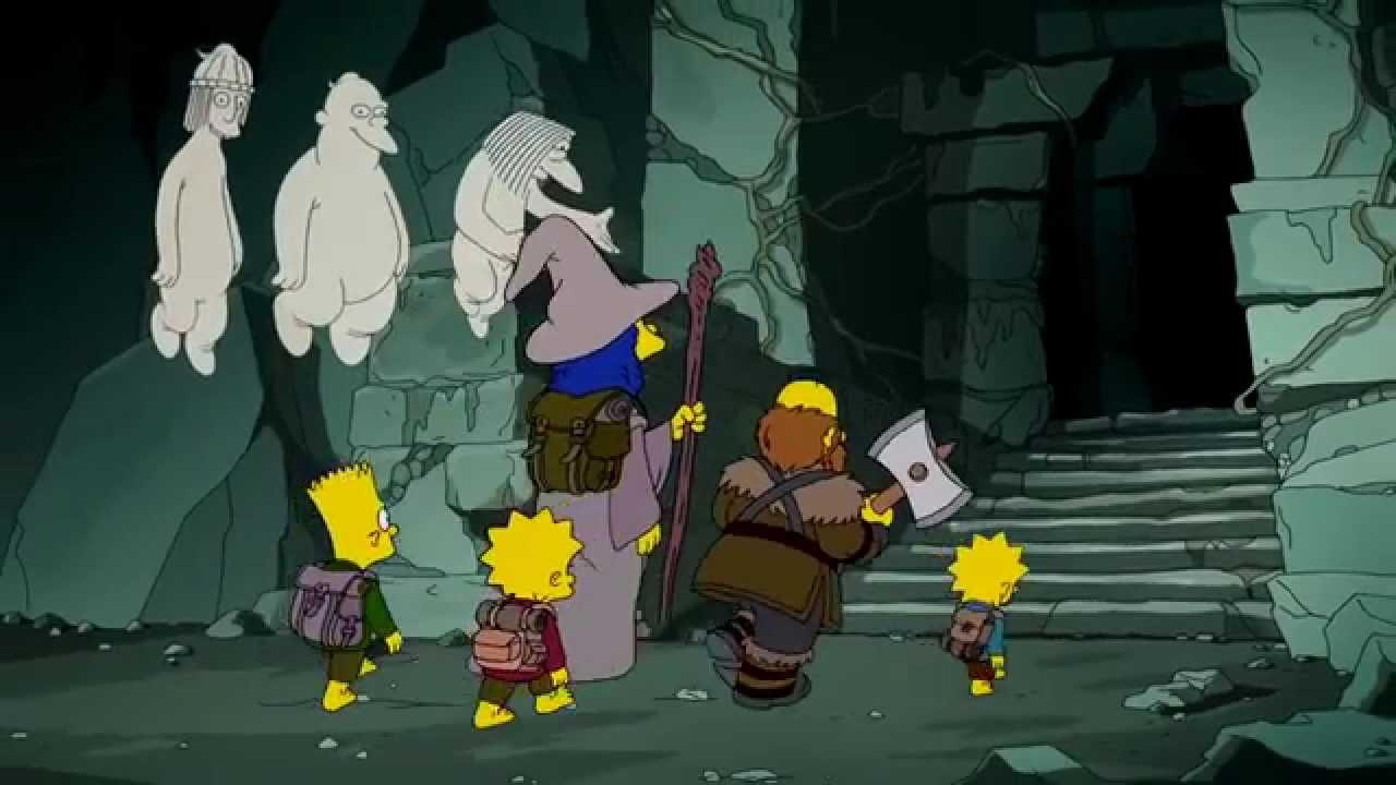 The Hobbit Couch Gag from 4 Regrettings and A Funeral THE SIMPSONS ...