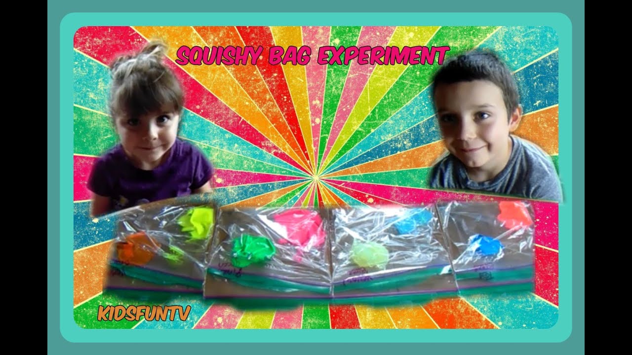 Kids Squishy Bag Science Experiment / Learning Colors / Mixing Colors ...