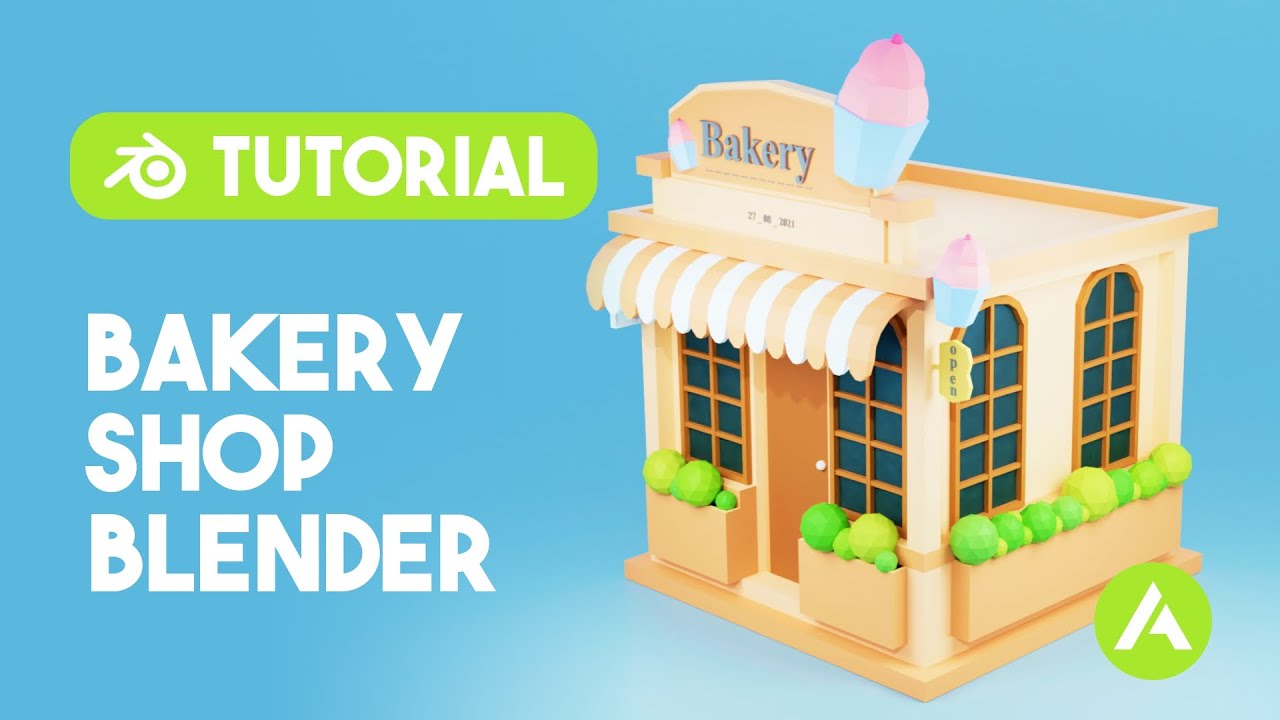How to make 3D Bakery in Blender - YouTube