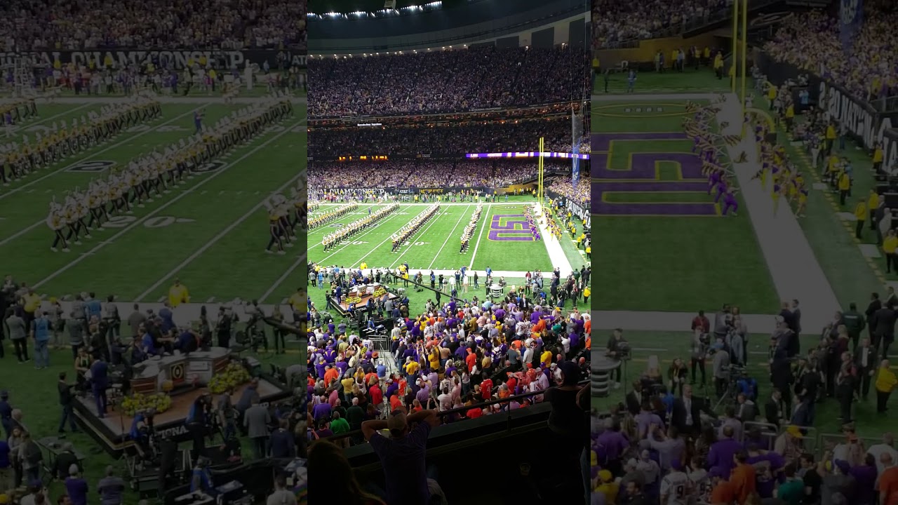 LSU Band National Championship Game - YouTube