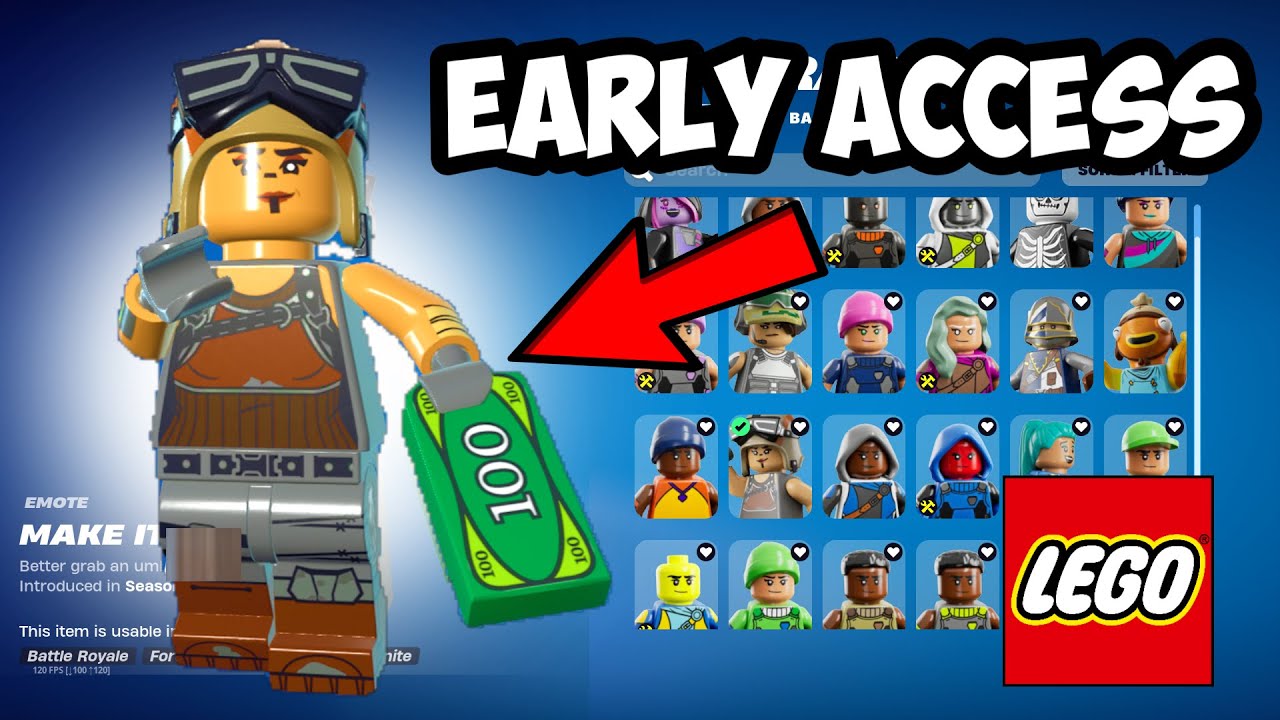 How To Get LEGO SKINS EARLY! (WORKING) - YouTube