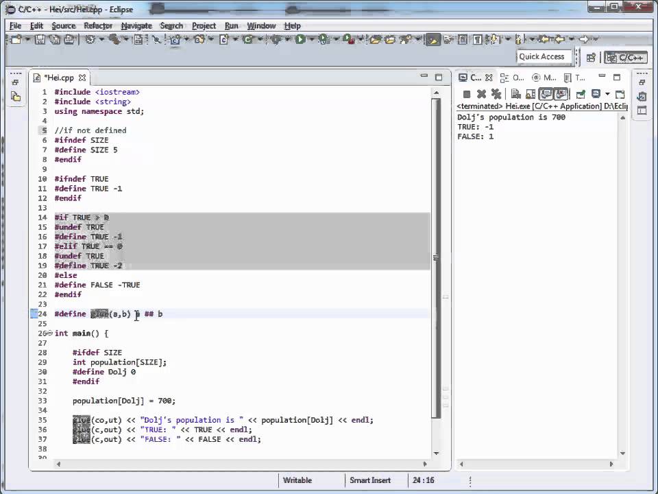 Tutoriale Video C++ Romana despre keywordul define nr. 24 - YouTube
