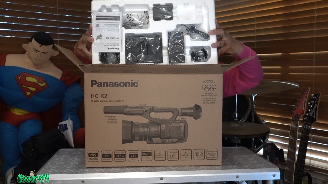 Panasonic HC-X2 4K UHD 1" Sensor Professional Camcorder Unboxing - YouTube