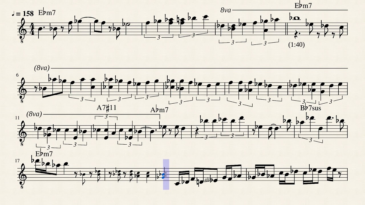 Minor Blues / Kurt Rosenwinkel (Solo Transcription) - YouTube