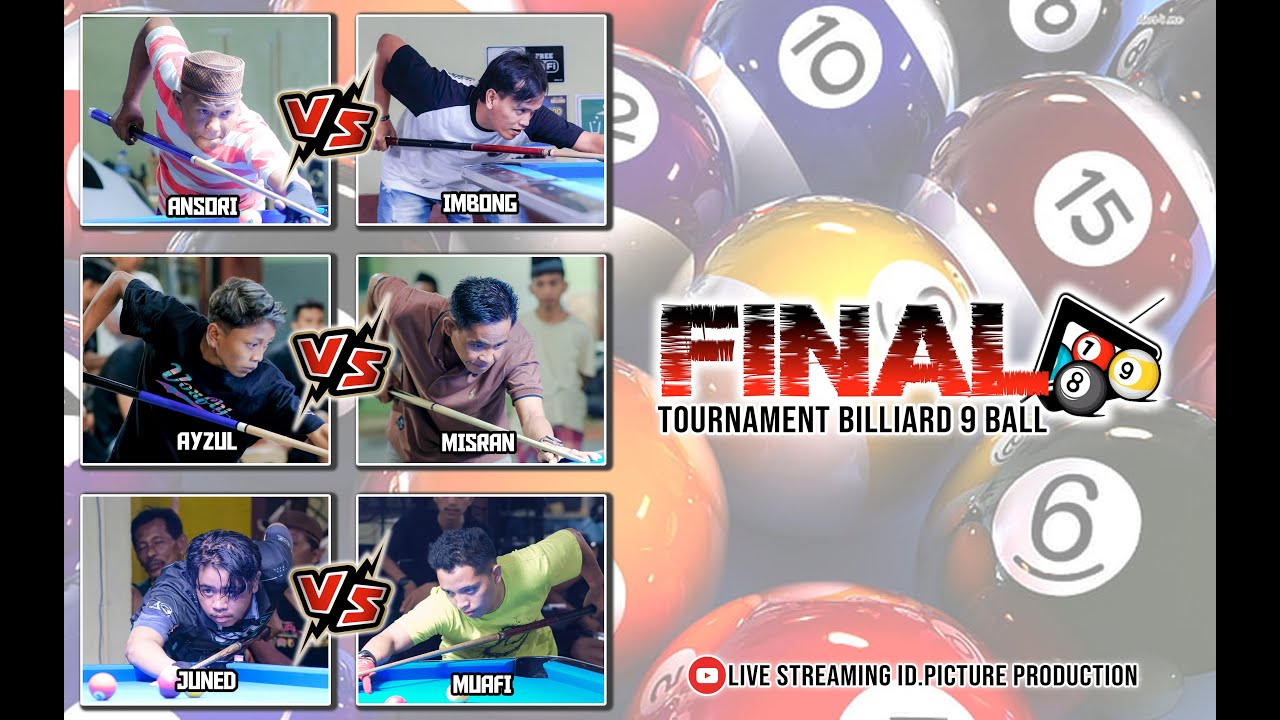 Final Tournament Billiard 9 Ball Dans Billiard - YouTube