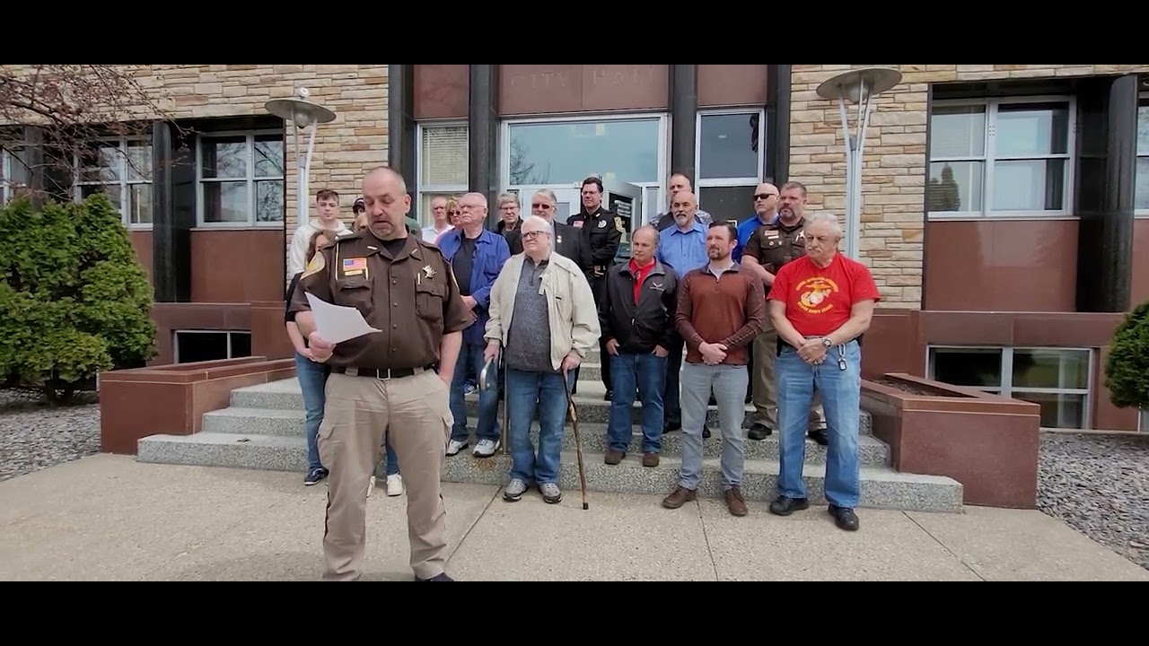 Sheriff Mike Lukas announces third candidacy - YouTube