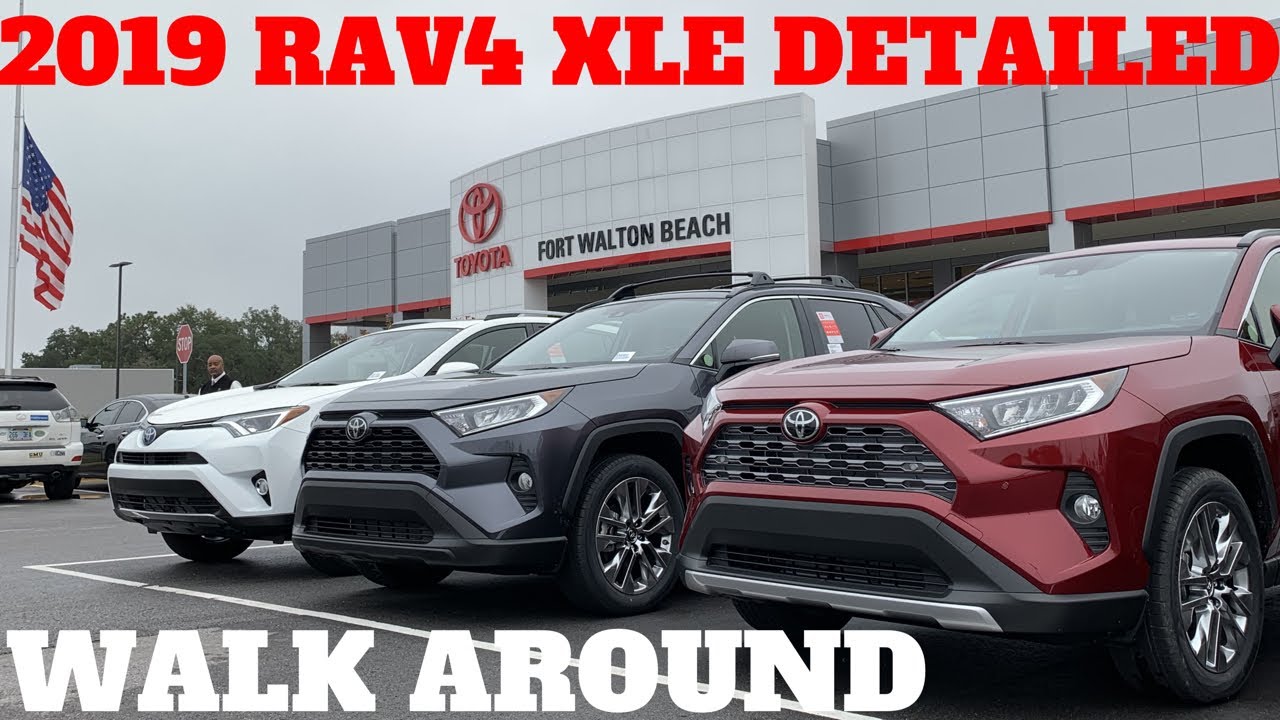 2019 RAV4 XLE PREMIUM DETAILED WALK AROUND / REVIEW | 2019 TOYOTA RAV4 ...