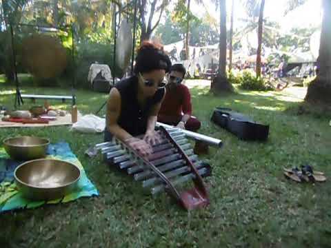 Verrophone ( glass euphonium) Malika at Nivaan Handpan Festival 2020 ...