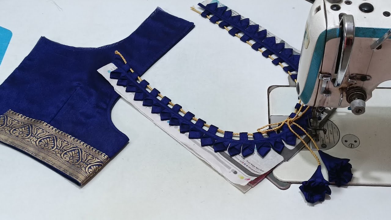 New Blouse Design | Designer Blouse Back Neck Design Cutting and ...