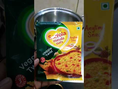 Saffola masala oats recipe | Healthy masala oats| instant masala oats #masalaoats #shorts #ytshorts